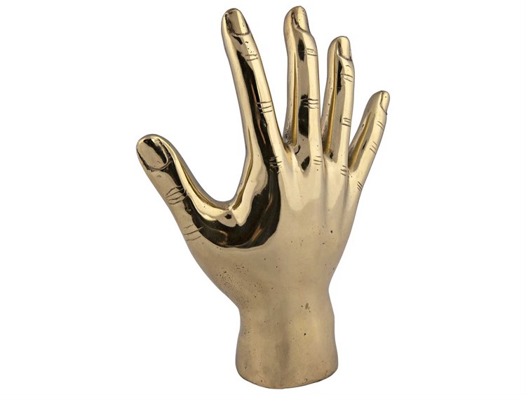 Noir Brass Open Hand Sculputure | NOIAB126BR