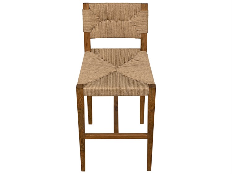 Noir Teak Wood Natural Counter Stool | NOIAE122TS