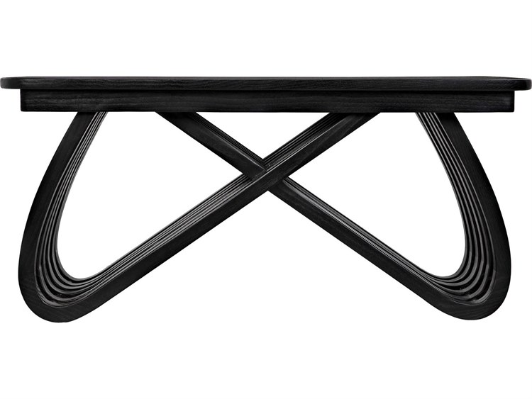 Noir Rectangular Wood Charcoal Black Coffee Table | NOIAE251CHB