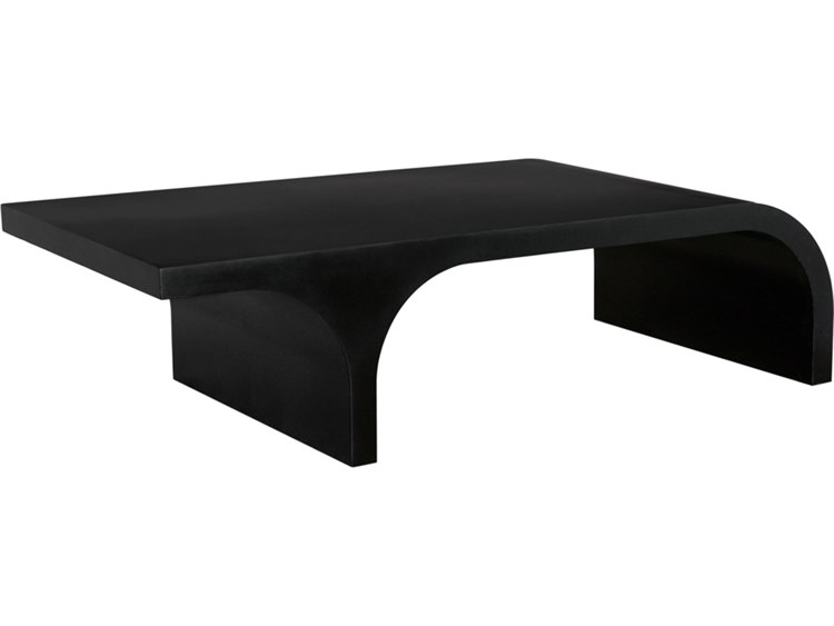 Noir Maximus Rectangular Metal Matte Black Coffee Table | NOIGTAB1146MTB