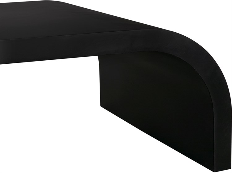 Noir Maximus Rectangular Metal Matte Black Coffee Table | NOIGTAB1146MTB