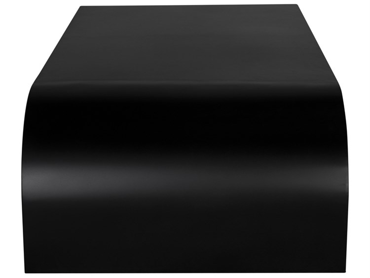 Noir Maximus Rectangular Metal Matte Black Coffee Table | NOIGTAB1146MTB