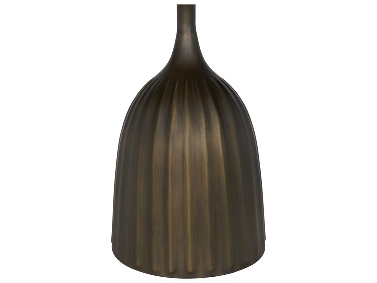 Noir Samuel Round Marble Aged Brass End Table | NOIGTAB984AB