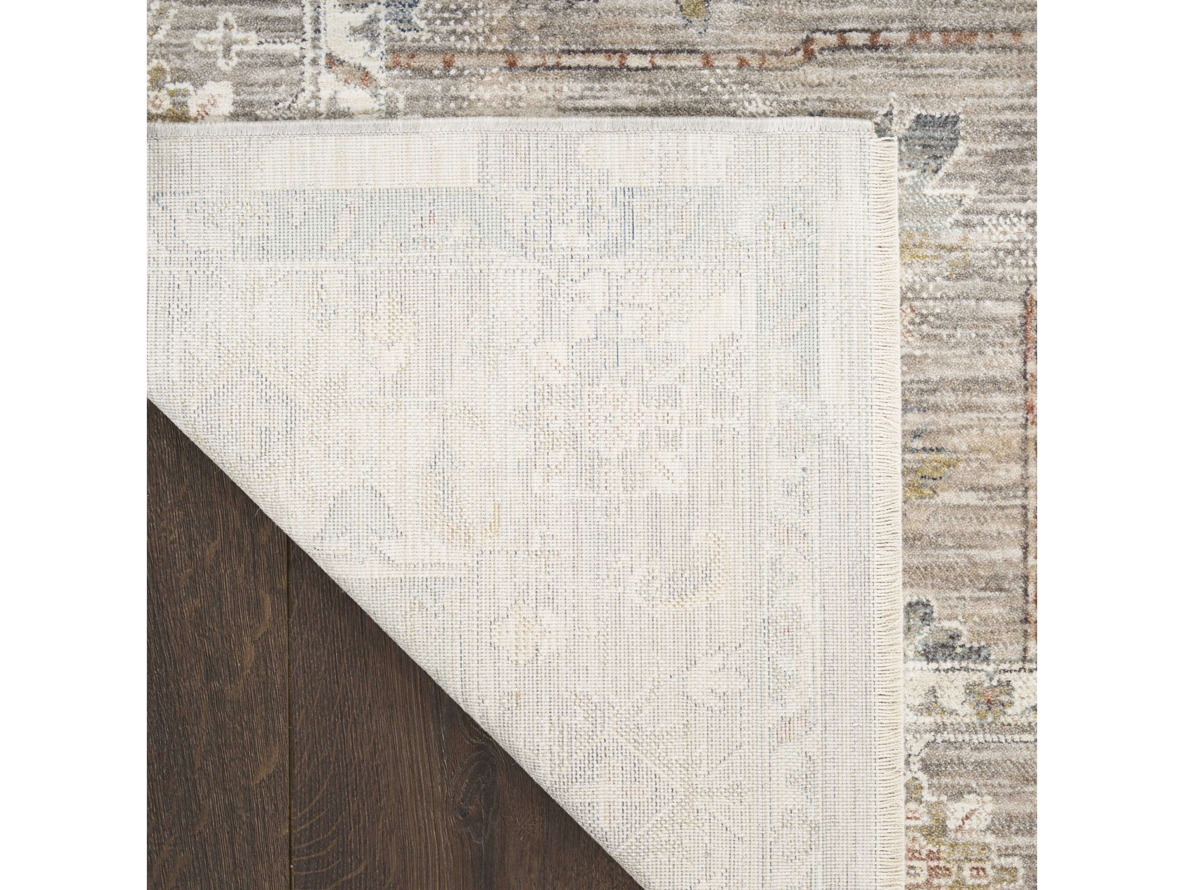 Nourison Antique Fusion Bordered Runner Area Rug | NRANF02IVMTCRUN