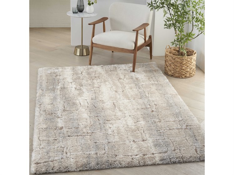 Nourison Dreamy Shag Abstract Area Rug | NRDRS09IVBGE