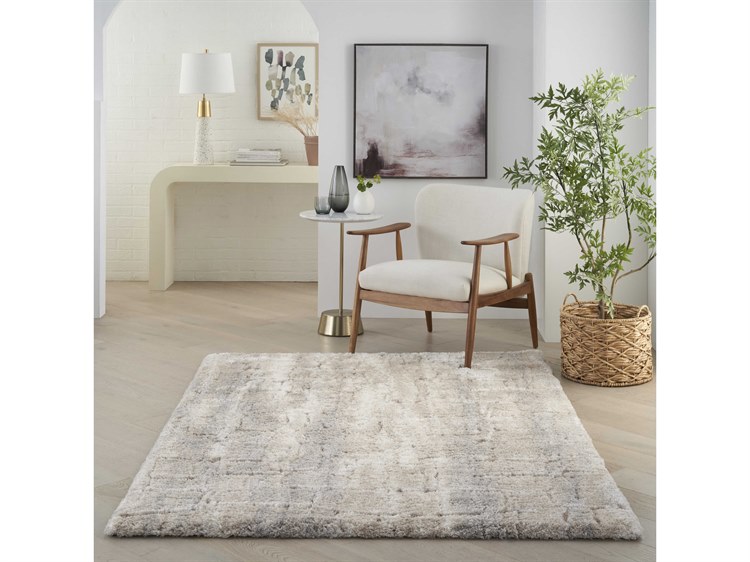 Nourison Dreamy Shag Abstract Area Rug | NRDRS09IVBGE