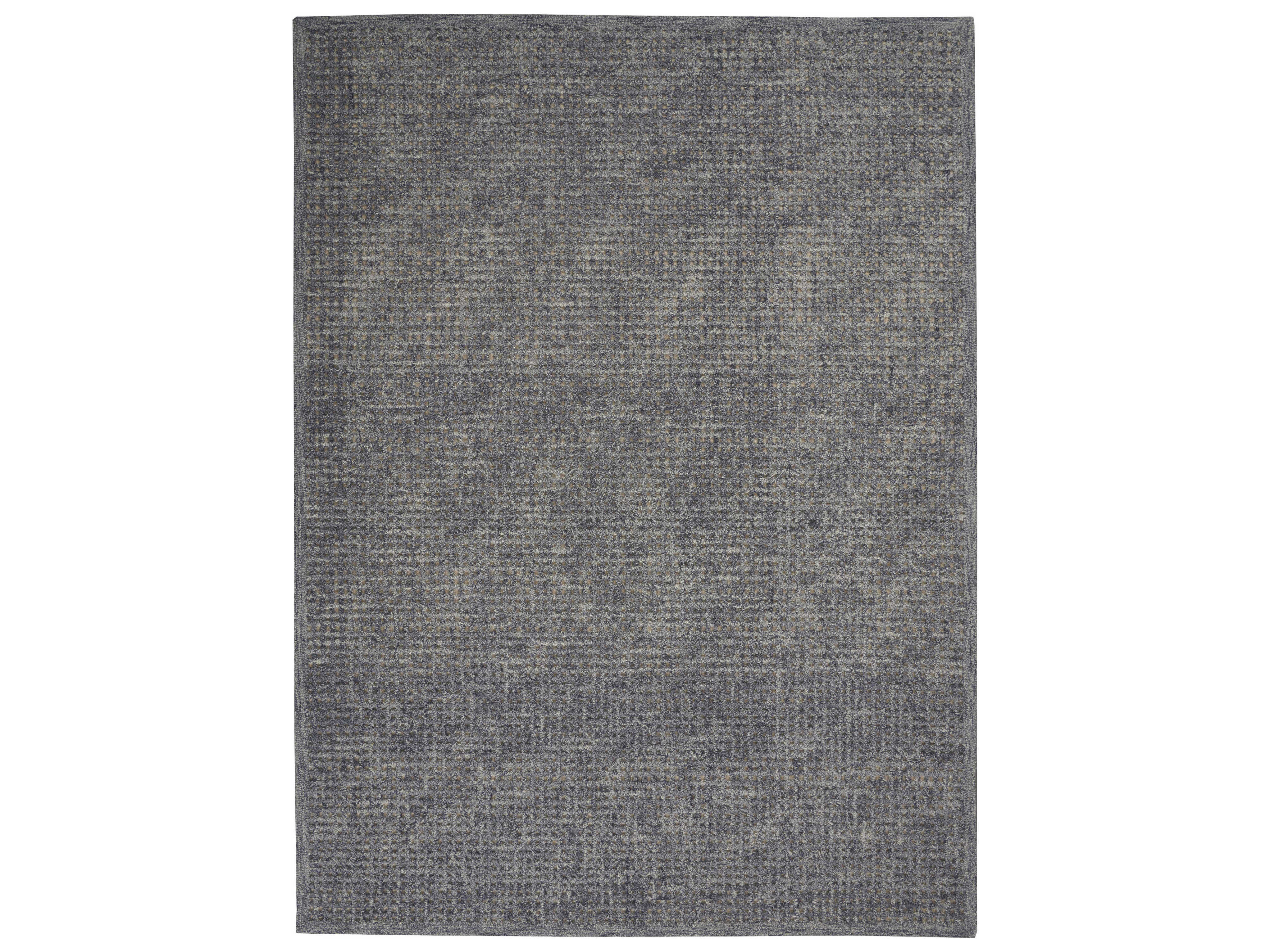 Nourison Volcanic Rectangular Area Rug | NRVLC01DENIM