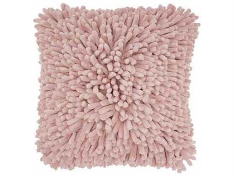Nourison Sofia Rose 20" x 20" Velvet Sponge Finger Pillow | NRYS103ROSE