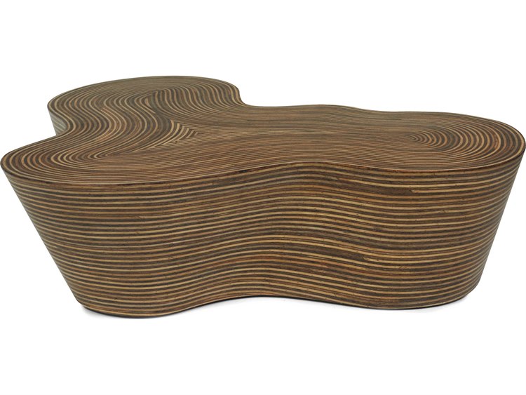 Oggetti Orgo Wood Rattan Strips Coffee Table | OGG04STORGOCT