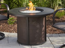 Tropitone Banchetto Fire Pits Aluminum Round Pit Table | TP401442FP