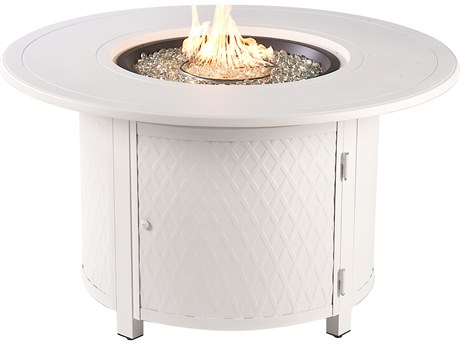 Tropitone Banchetto Fire Pits Aluminum Round Pit Table | TP401442FP