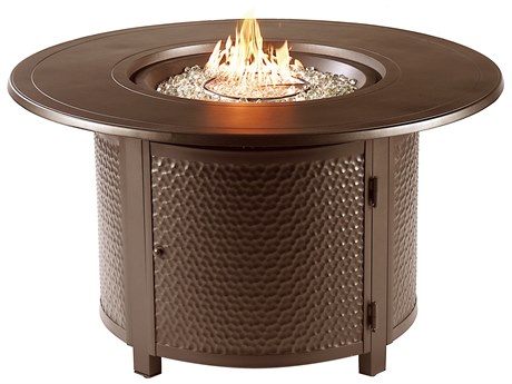 Tropitone Banchetto Fire Pits Aluminum Round Pit Table | TP401442FP