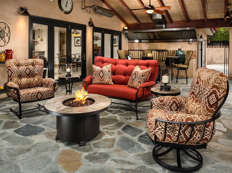 OW Lee Monterra Wrought Iron Two Seat Cuddle Chair | OW4262S