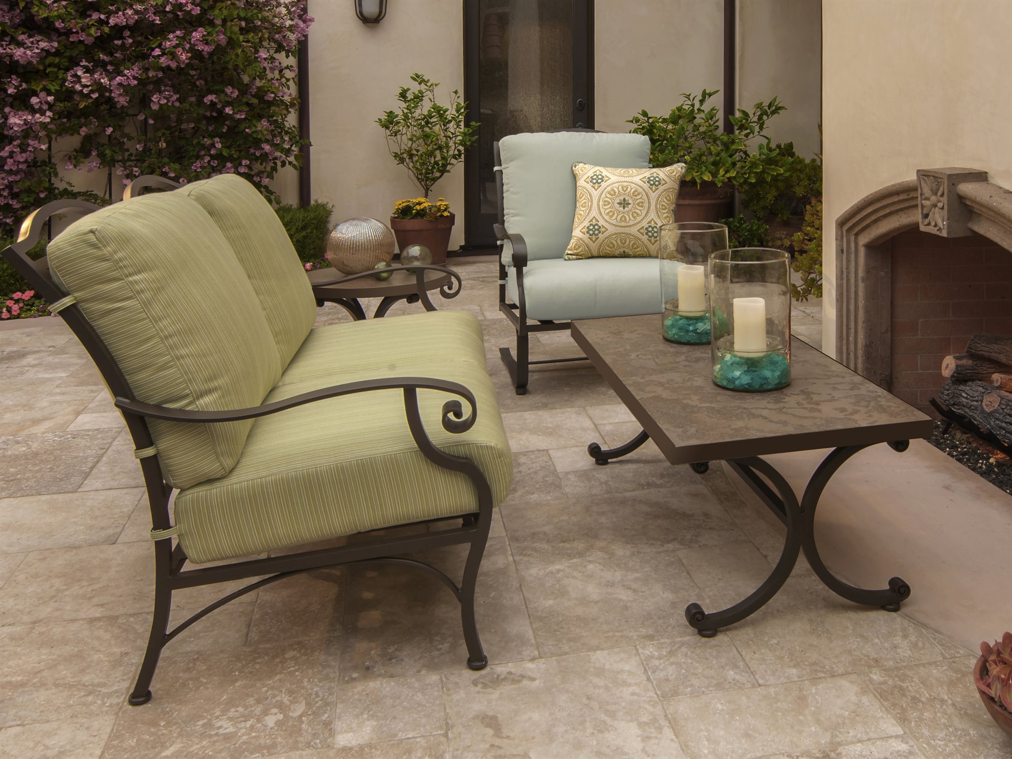 OW Lee Wrought Iron Round End Table Base | ST01-BASE