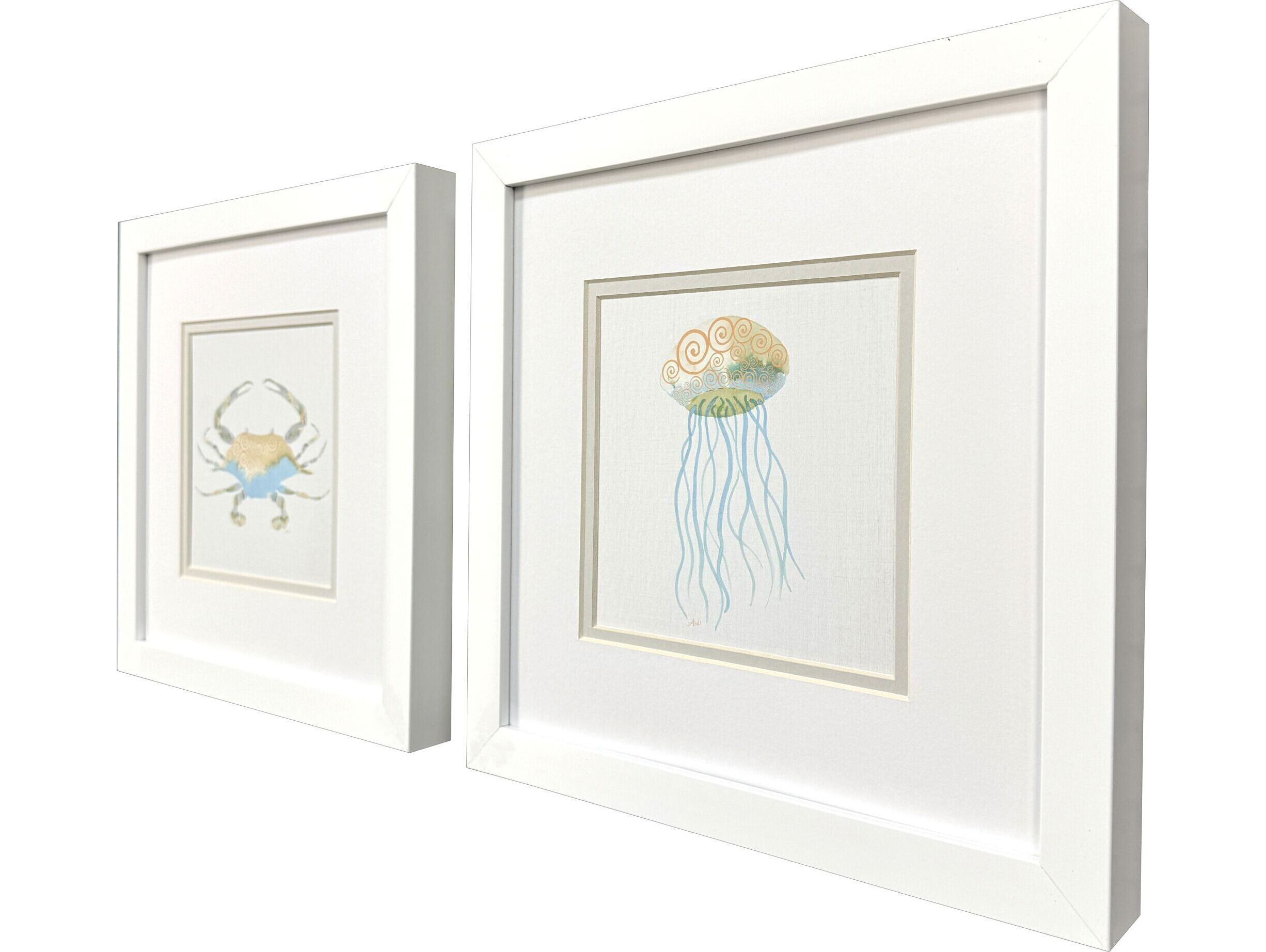 Paragon Sea Creatures II Framed Art - Set of 2 | PAD48770