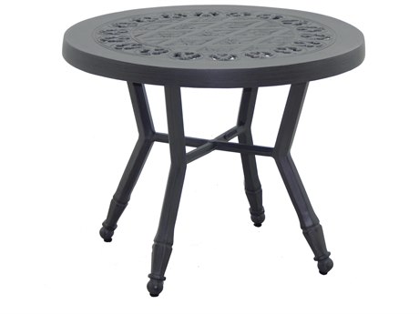 Mallin Napa 9000 Series Cast Aluminum 21'' Wide Round End Table | MAL9C021