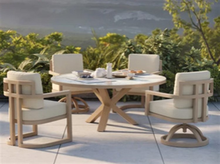 Castelle Gala Aluminum Outdoor Patio Dining Set | PFGALA1