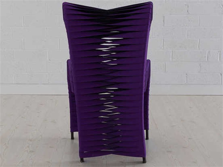 Phillips Collection Seat Belt Purple Upholstered Side Dining Chair ...