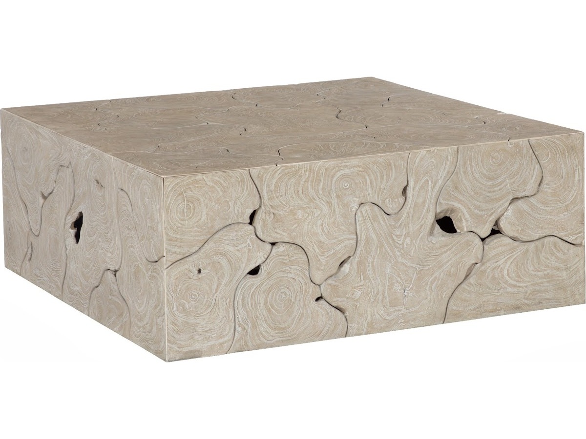 Phillips Collection Square Wood Brown Coffee Table | PHCID119790