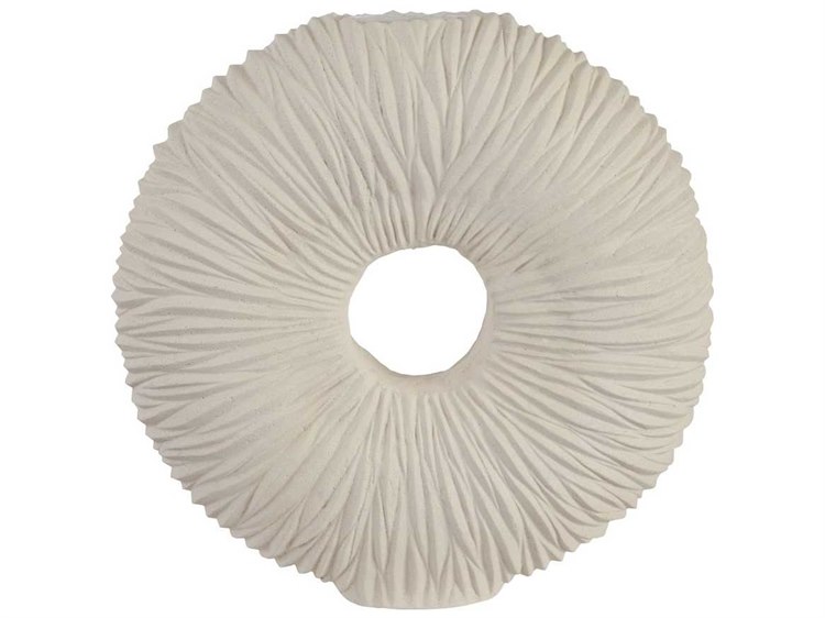 Phillips Collection Stone Cast / Off White 20" Waves Circle Vase ...