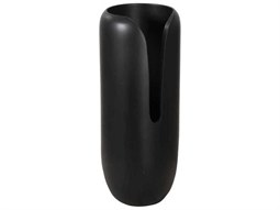 Phillips Collection Black 15" High Interval Wood Vase | PHCTH107163
