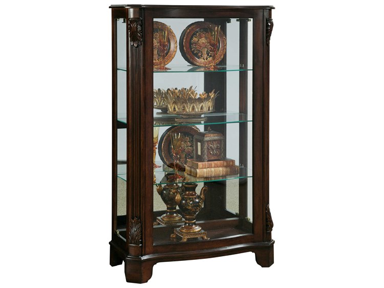 Pulaski Hardwood Cherry Brown Curio Display Cabinet | PU21429