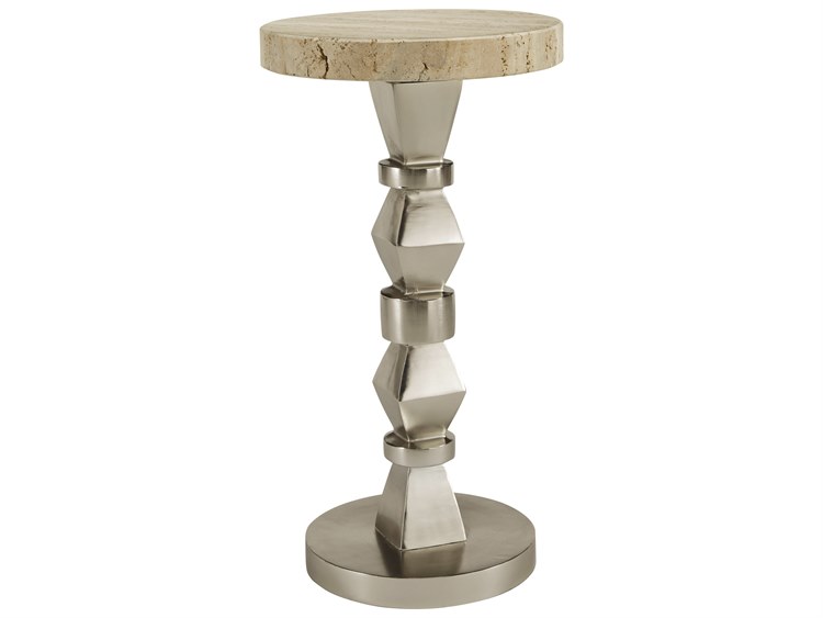 Pulaski Accents Round Marble & Metal Multi End Table | PUP301782