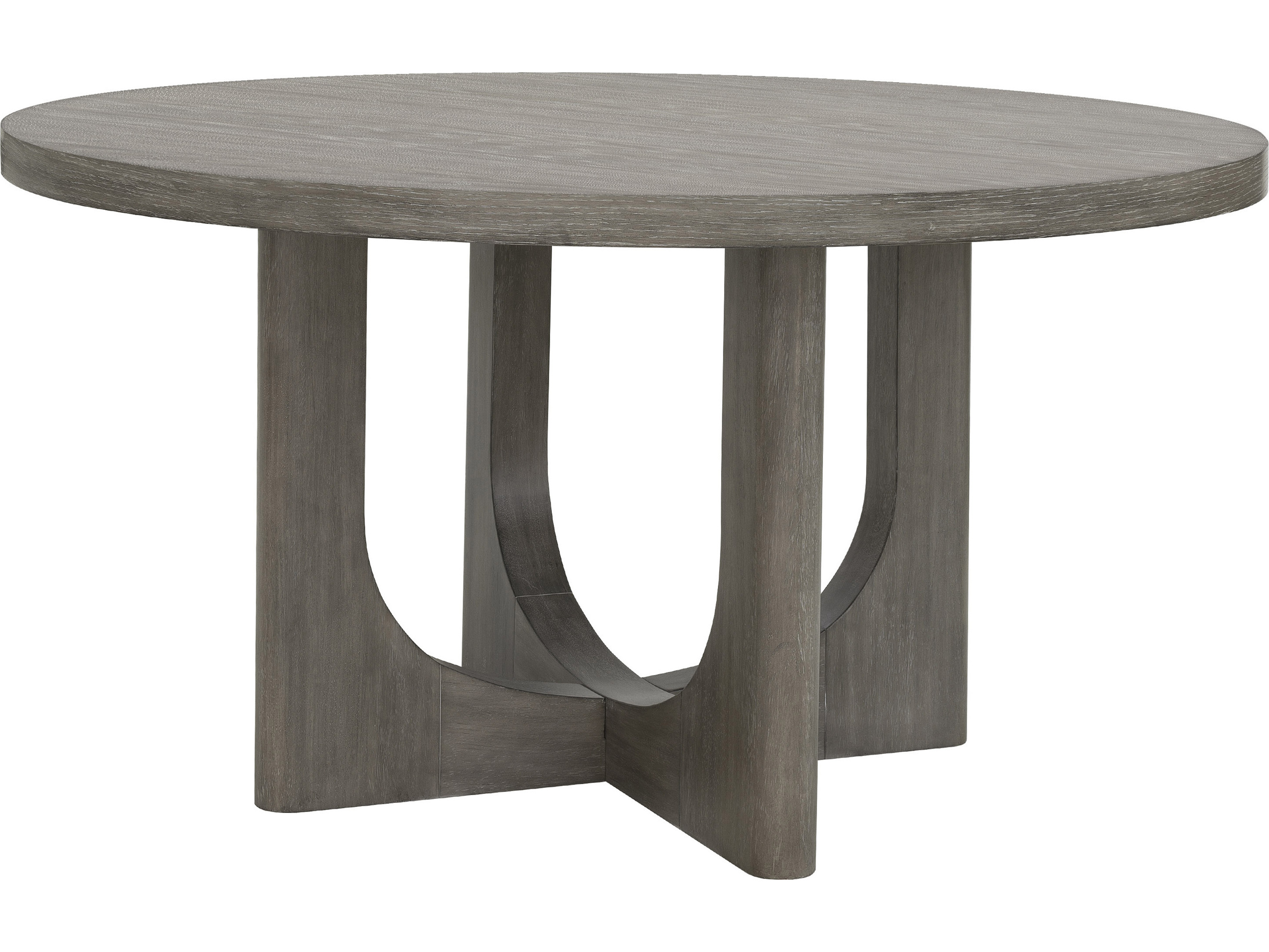 Pulaski Griffith Round Light Wood Gray Dining Table | PUP367DRK1