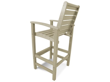POLYWOOD® Chippendale Recycled Plastic Bar Chair | PWCDD202