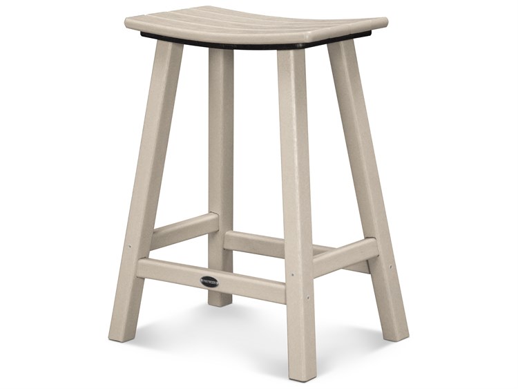 POLYWOOD® Contempo Recycled Plastic Saddle Bar Stool | PW2001