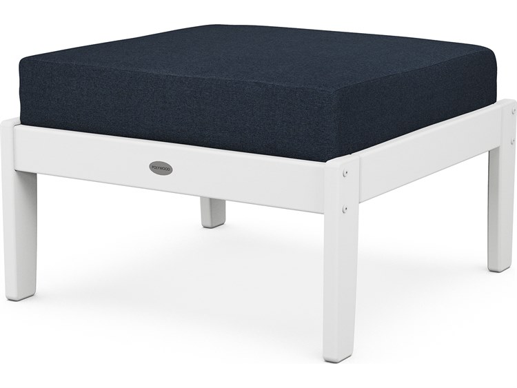 POLYWOOD® Braxton Recycled Plastic Cushion Outdoor Ottoman | PW4500