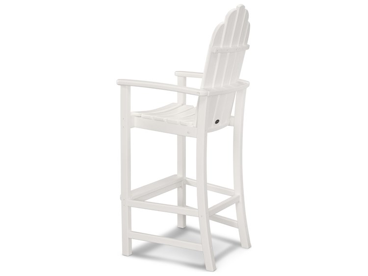 POLYWOOD® Classic Adirondack Recycled Plastic Patio Bar Stool | PWADD202