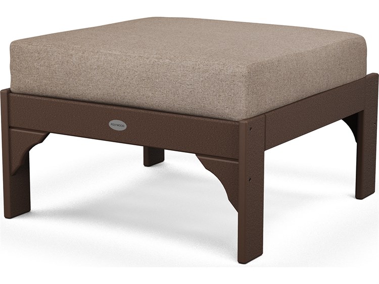 POLYWOOD® Vineyard Recycled Plastic Deep Seating Patio Ottoman | PWGNO23