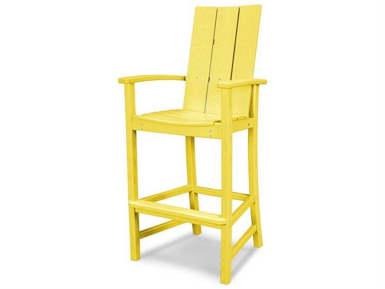 POLYWOOD® Modern Recycled Plastic Patio Bar Stool | PWMLD202