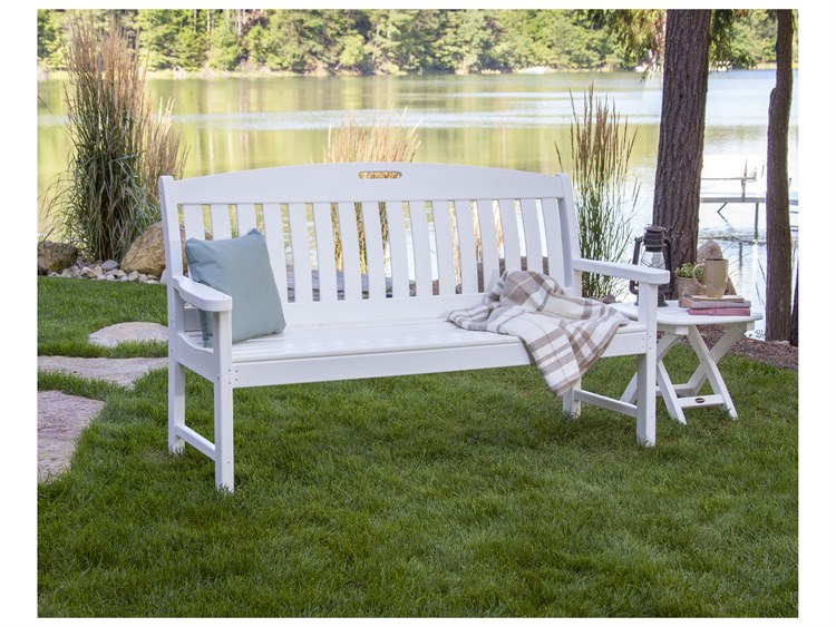 POLYWOOD® Nautical Recycled Plastic 60 Patio Bench | PWNB60