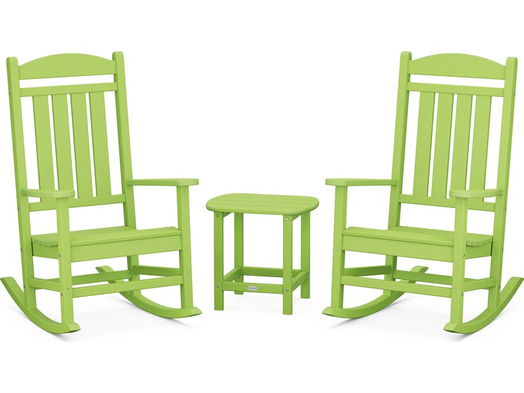 POLYWOOD® Presidential Recycled Plastic Rocker 3-Piece Set | PWPWS1661