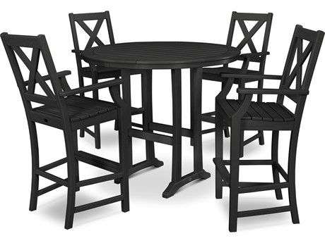 POLYWOOD® Palm Coast Recycled Plastic 5 Piece Bar Set | PWPWS2611