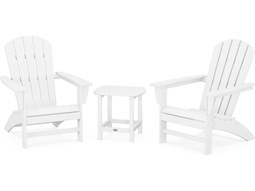 POLYWOOD® Long Island Recycled Plastic Adirondack 5-Piece Outdoor Patio Lounge Set | PWPWS1791