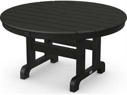POLYWOOD® Traditional Recycled Plastic Round Patio Bar Height Table ...
