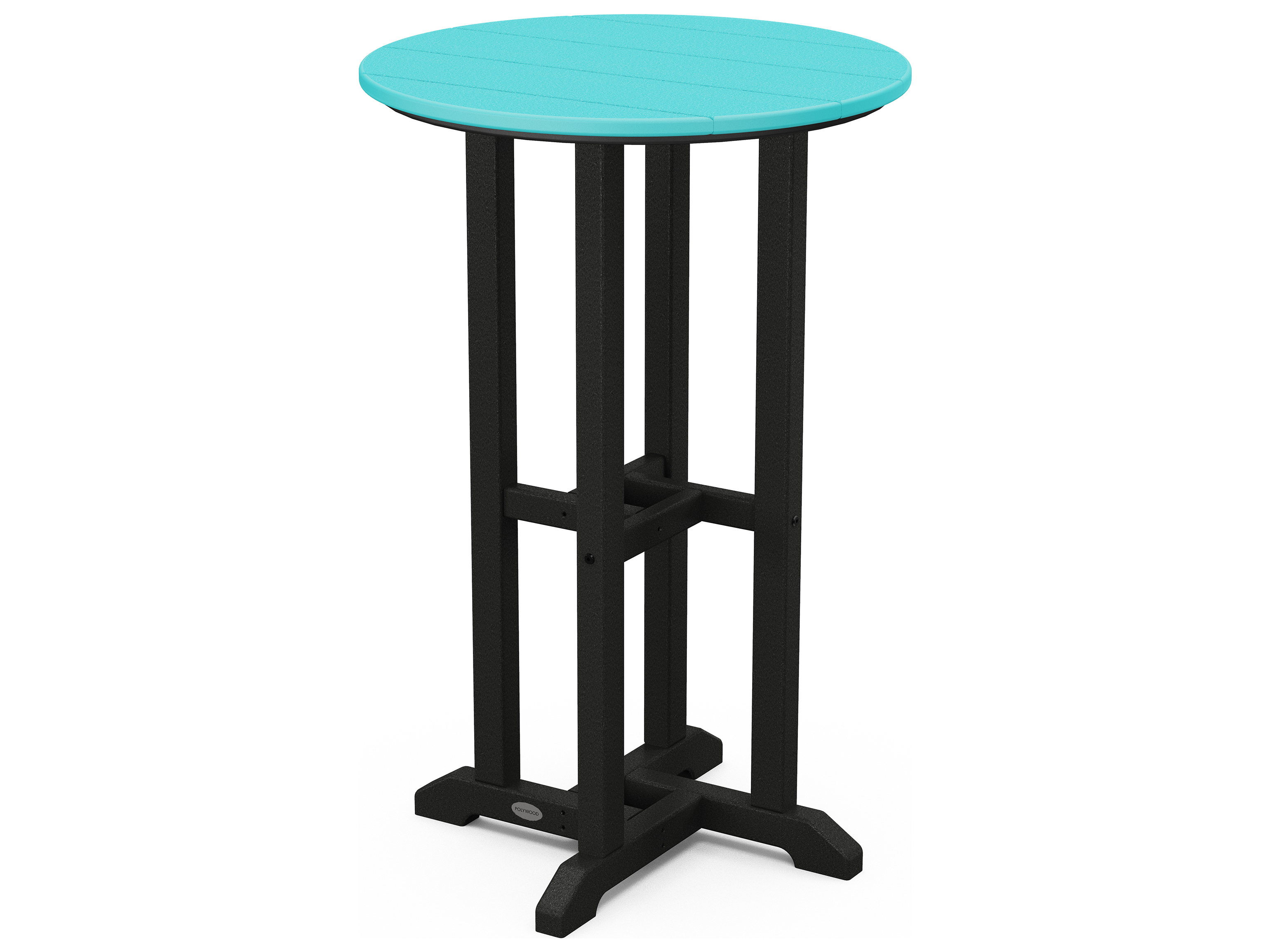 POLYWOOD Contempo Recycled Plastic 24 Round Counter Height Table