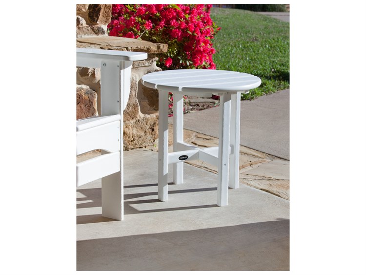 POLYWOOD® Traditional Recycled Plastic 18'' Round End Table | RST18