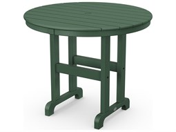 POLYWOOD® La Casa Cafe Recycled Plastic Round Patio Dining Table with ...