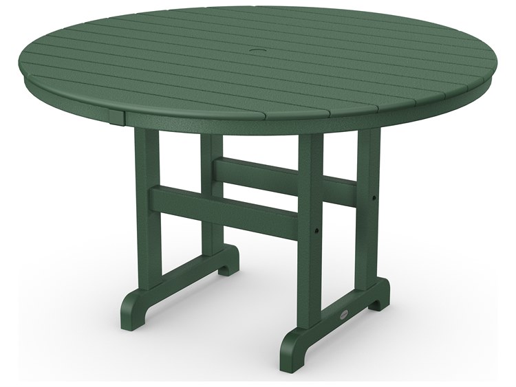 POLYWOOD® La Casa Cafe Recycled Plastic Round Patio Dining Table with ...