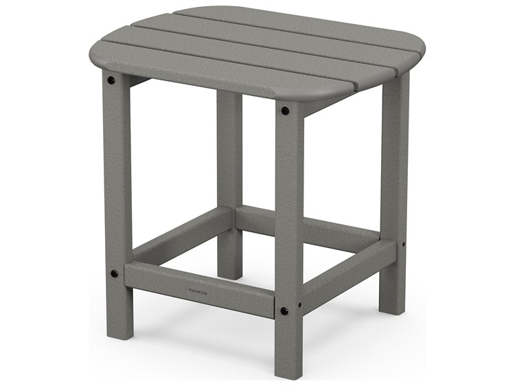 POLYWOOD® South Beach Recycled Plastic Oval Outdoor Patio End Table ...