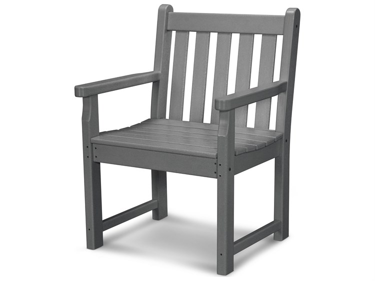 POLYWOOD® Traditional Garden Recycled Plastic Patio Dining Arm Chair ...