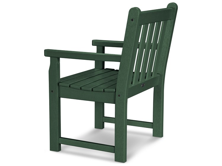POLYWOOD® Traditional Garden Recycled Plastic Patio Dining Arm Chair ...