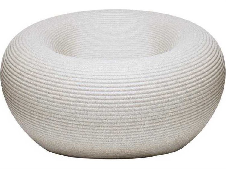 Qeeboo Outdoor Nami Stone White Mix Recycled Plastic Lounge Chair ...
