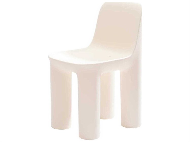Qeeboo Outdoor Tata Warm White Recycled Plastic Dining Chair | QBO79101WW