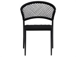 Ratana Ria Silver Black Aluminum Rope Bar Stool | RANFN58841BLK