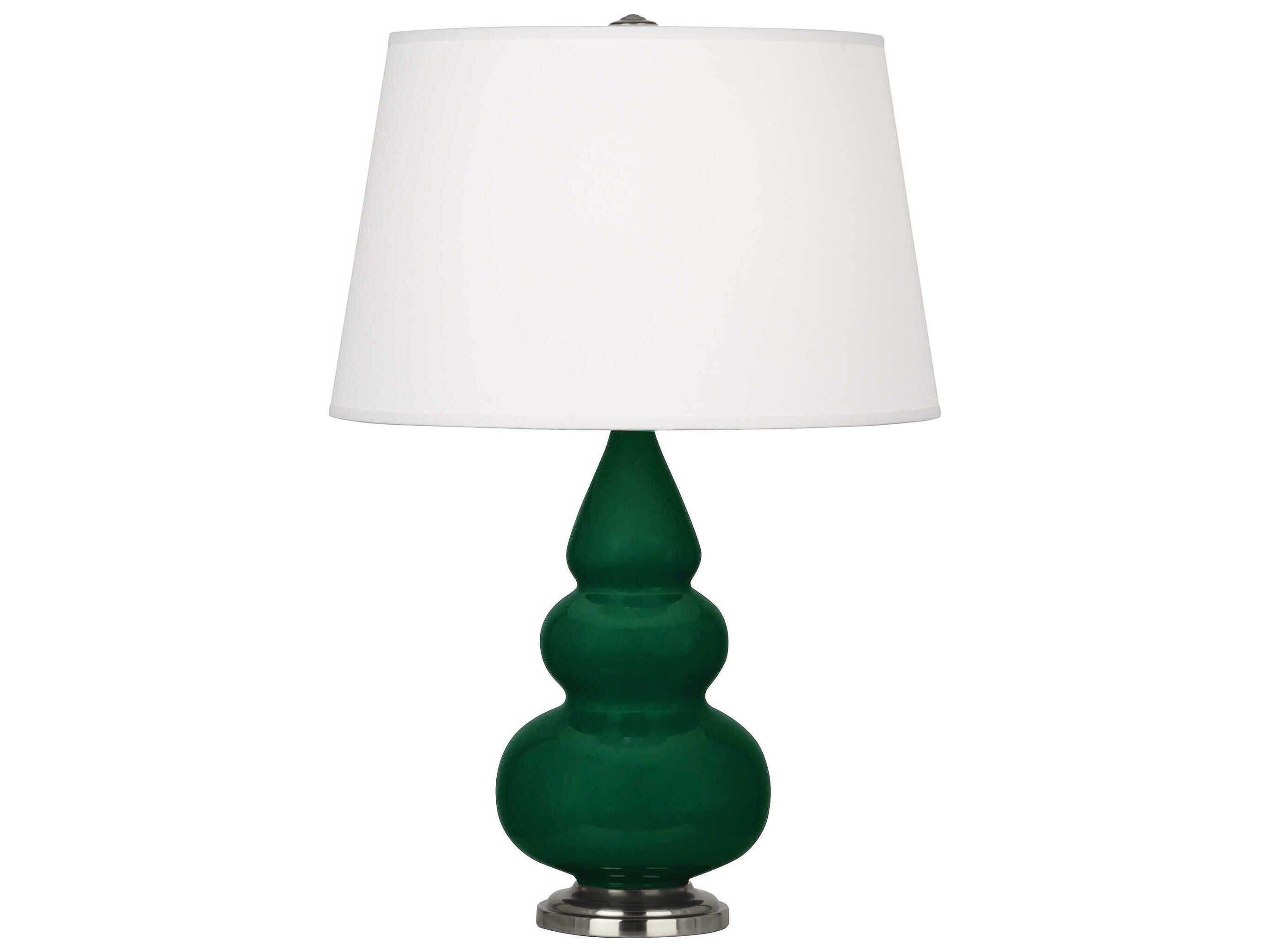 Robert Abbey Small Triple Gourd Jungle Glazed Green Table Lamp | RBAJU3X